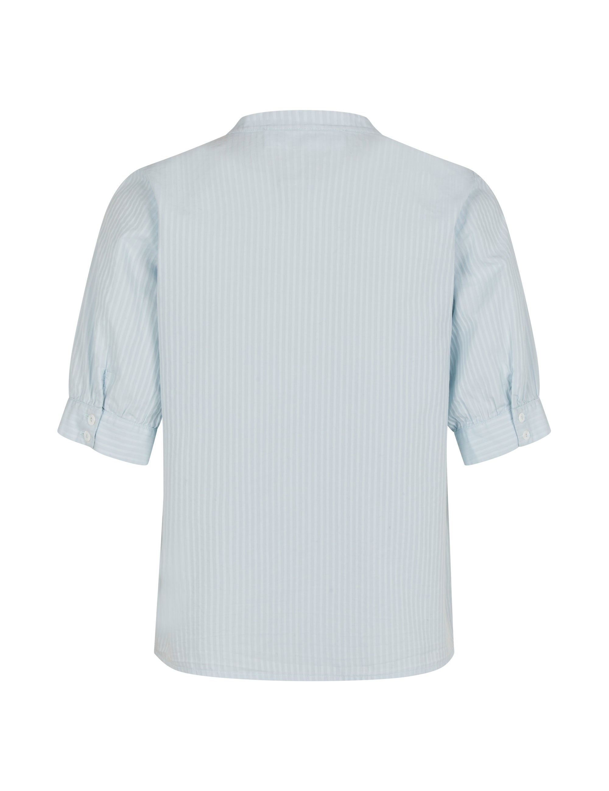 Maja short sleeve shirt light blue stripe – Stig P
