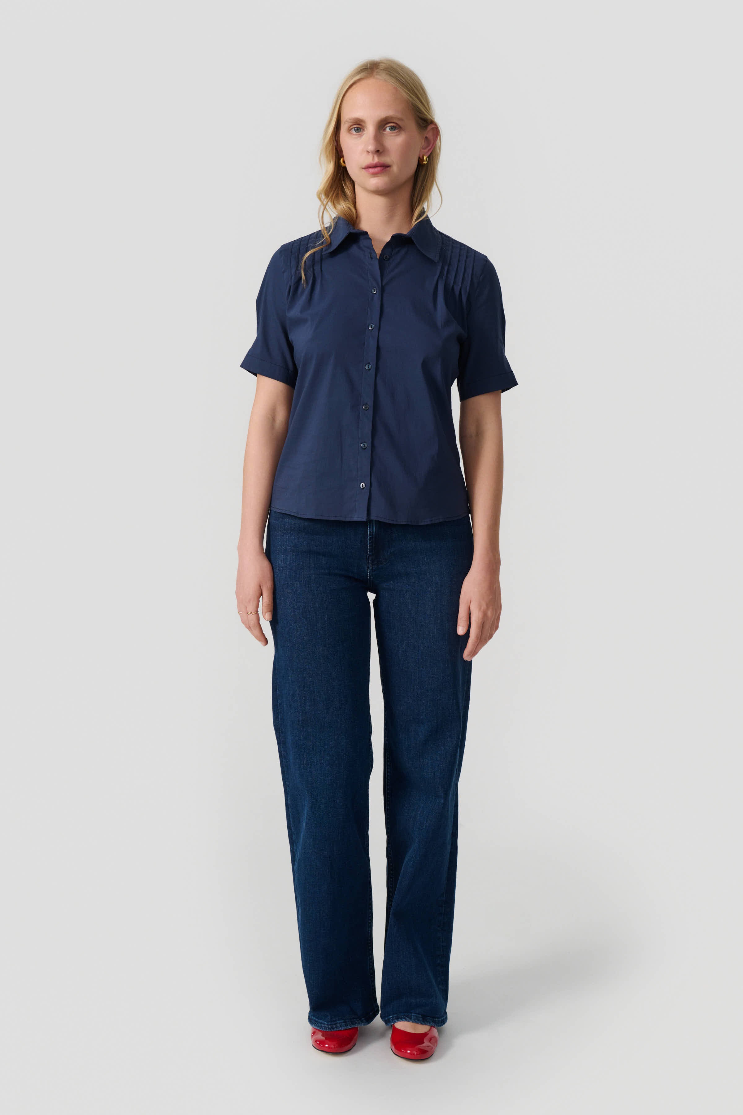 Carla shirt dark blue – Stig P