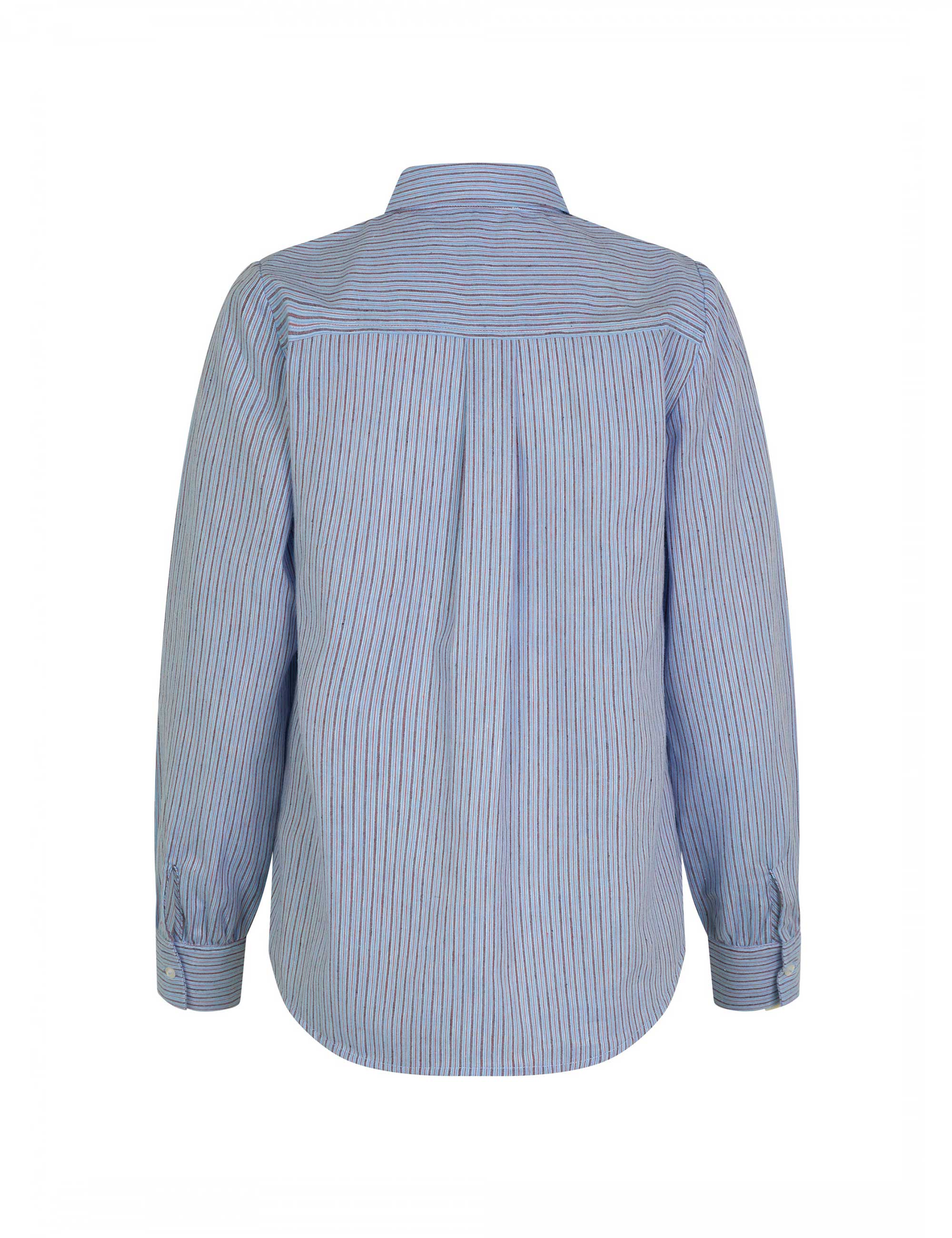 Marinella shirt light blue/burgundy/red stripe – Stig P